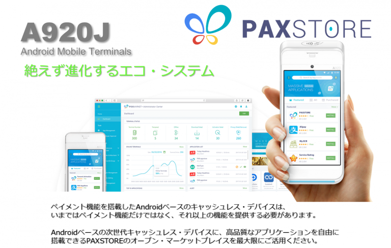 Androidマルチ決済端末 PAX A920J | PAYサービス株式会社